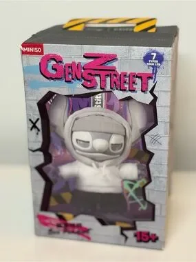 Miniso | Toys | New Miniso Gen Z Street Hoodie Bear Collectible Blind ...